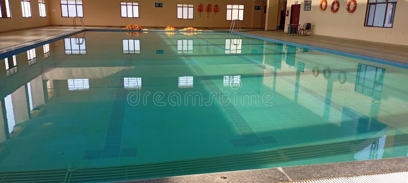 Indian Swimming Pool. Holiday Destination. Stock Image - Image of ...