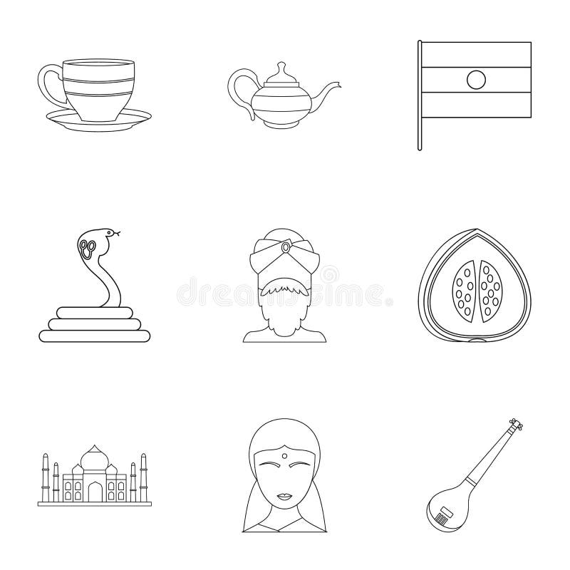 Indian Flag Icon Outline Style Stock Illustrations – 333 Indian Flag ...