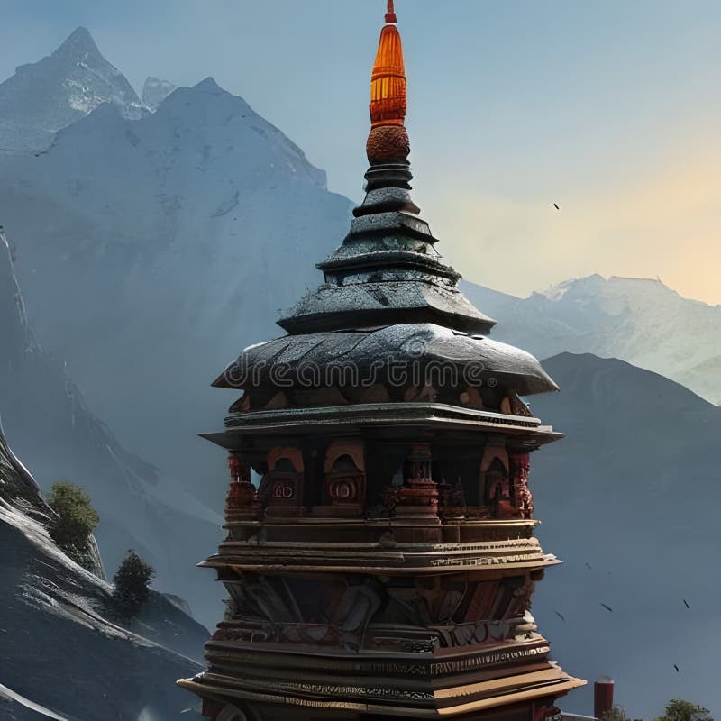 Indian Tample God Happy Worship Stock Illustration - Illustration of ...