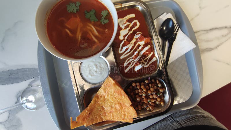 Indian tasty food set stock photo. Image of drink, brunch - 249920528