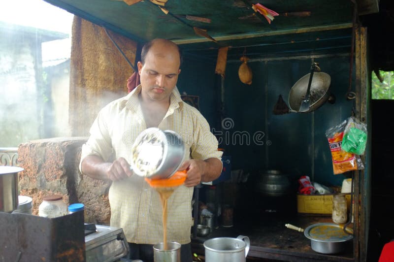 Indian tea shop editorial stock image. Image of typical - 45458119