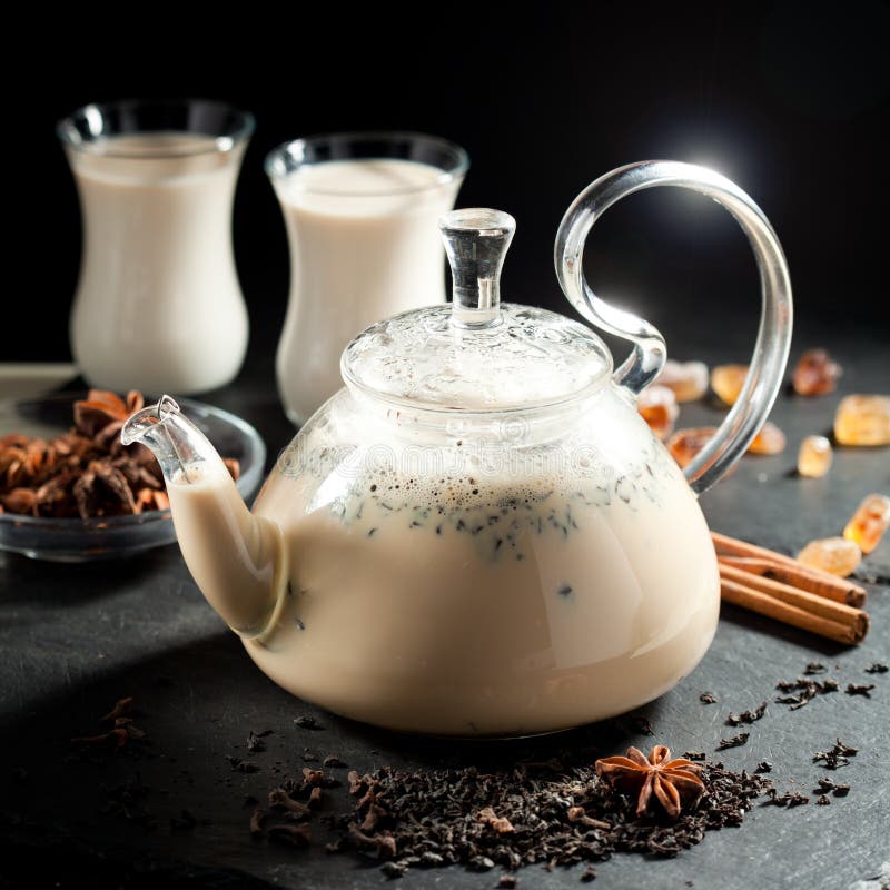 Indian Tea with Spices stock photo. Image of cinnamon - 78270272