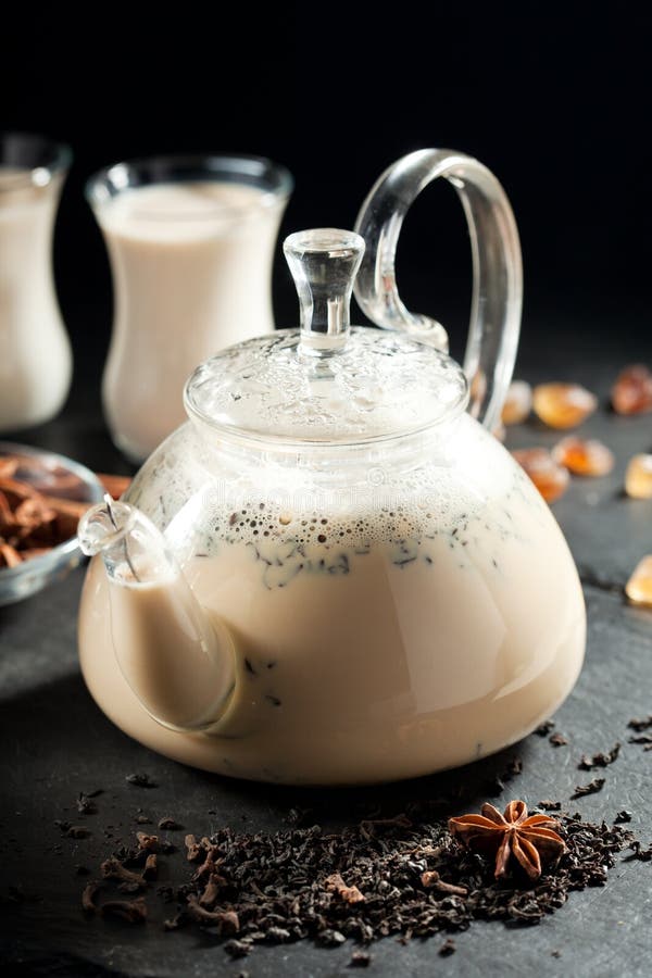 Indian Tea with Spices stock image. Image of dark, beverage - 79238771