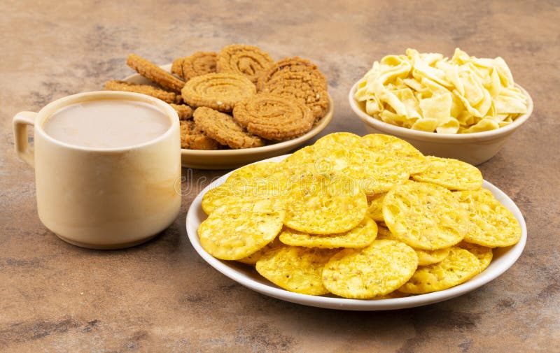 Indian Tea Time Street Snack Stock Image - Image of fast, indian: 195355221