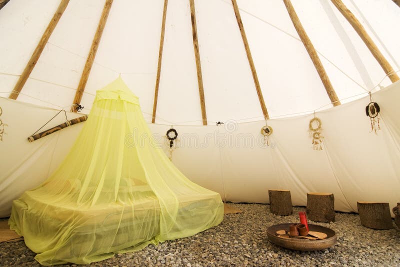 Indian teepee interior stock image. Image of culture, navajo - 7438081