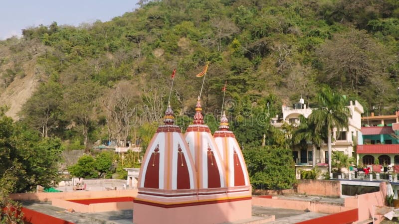 Indian Temple Dome Top Architecture from Different Angle Stock Footage ...