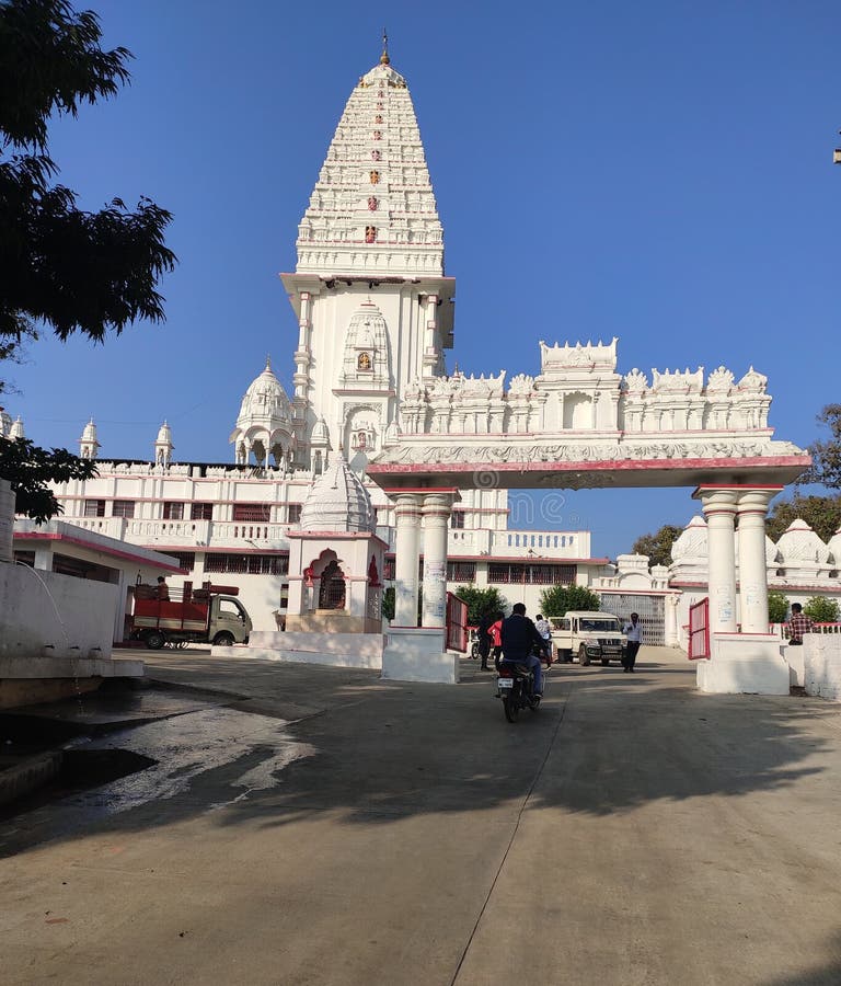 Indian Temple Full Picture in Editorial Stock Photo - Image of kareli ...