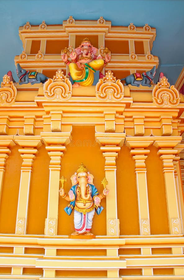 Indian Temple with Golden Roof Stock Image - Image of sunny, indian ...
