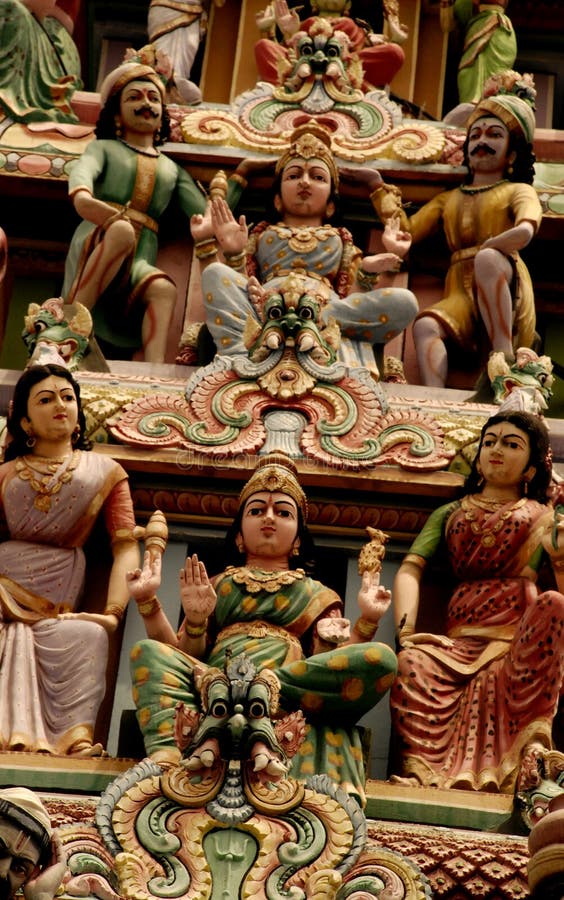 Indian temple statues stock image. Image of temple, carve - 1507461