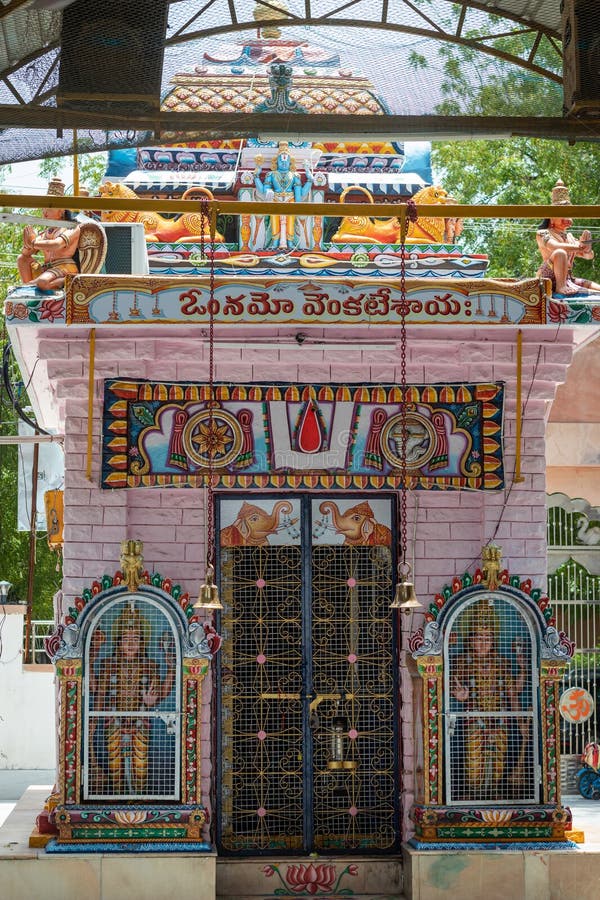 Indian Temple Unique Art and Architecture at Day from Flat Angle Stock ...