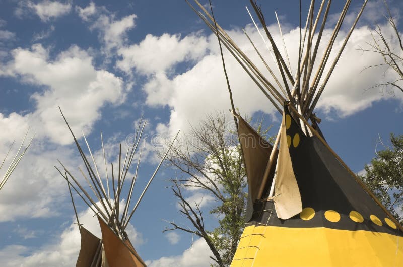 Indian Tepees stock photo. Image of souix, natives, teepee - 3872996