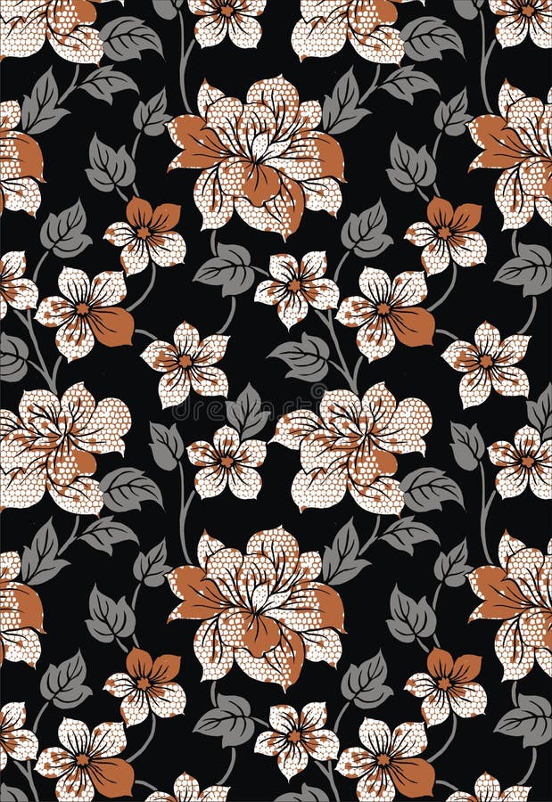 Indian Textile Pattern Designs Art for Fabric Print Stock Illustration ...