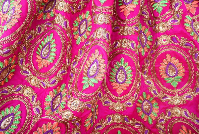 Indian textile, close-up stock photo. Image of headscarf - 28475488