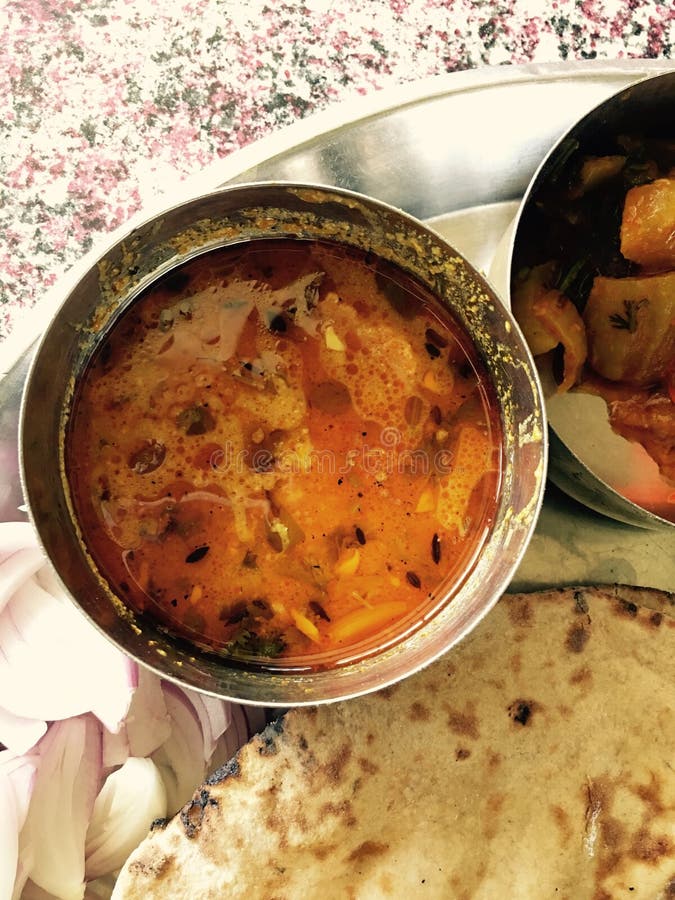 Indian Thali stock photo. Image of dinner, katori, dining - 89259282