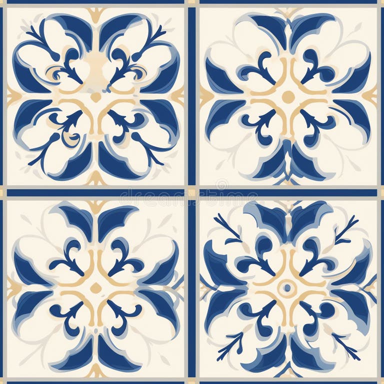 Indian Tile Pattern for Decoration Stock Illustration - Illustration of ...