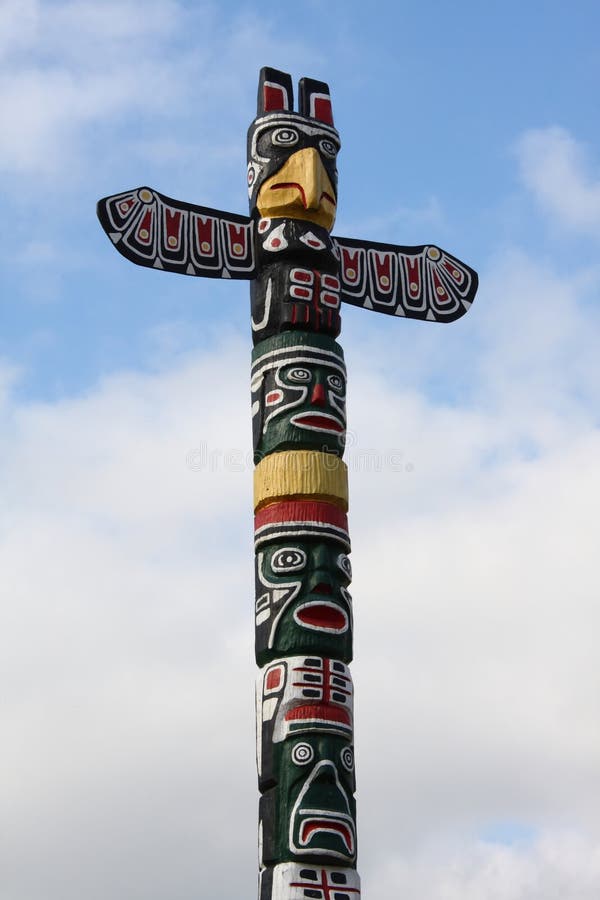 Indian totem stock photo. Image of culture, color, sculpture - 6713422
