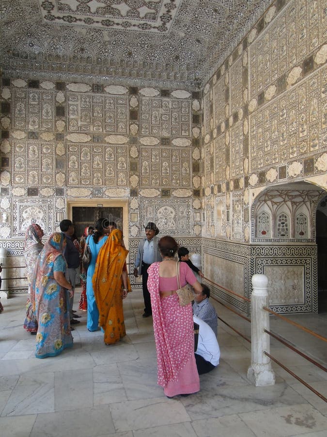 Indian Tourists Visit the Sheesh Mahal Editorial Photo - Image of ...