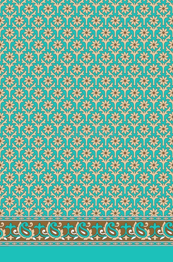 Indian Traditional Decorative Design Background Stock Illustration ...