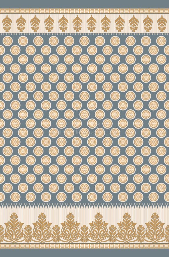 Indian Traditional Decorative Design Background Stock Illustration ...