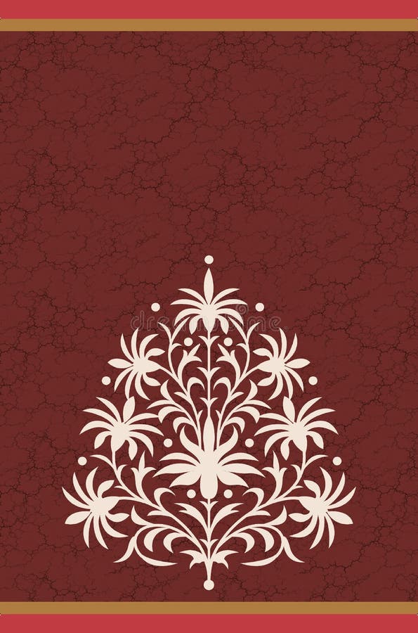 Indian Traditional Decorative Design Background Stock Illustration ...