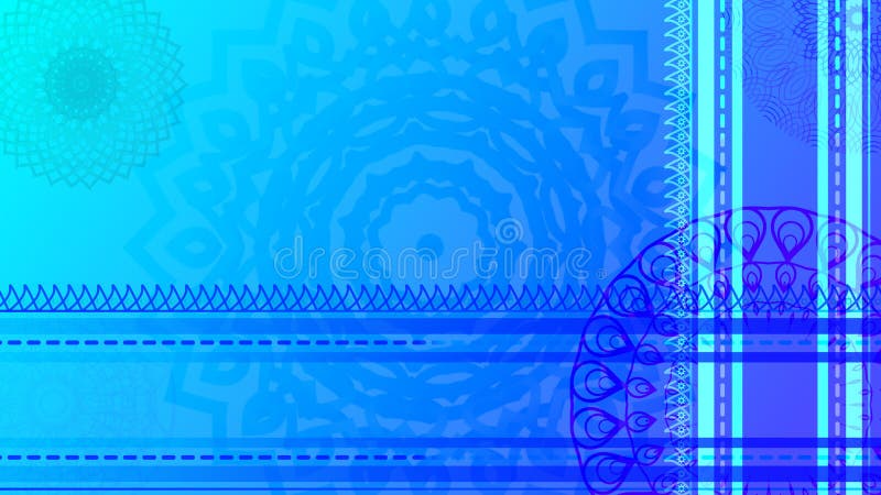 Indian Traditional Design Background in Blue Gradient Colour Stock ...