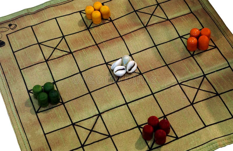 Indian Traditional Dice Based Board Game Stock Photo - Image of games ...