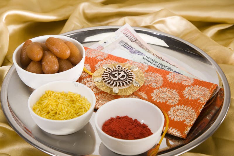 Indian Traditional Festival Rakhi Stock Photo - Image of kalava, ethnic ...