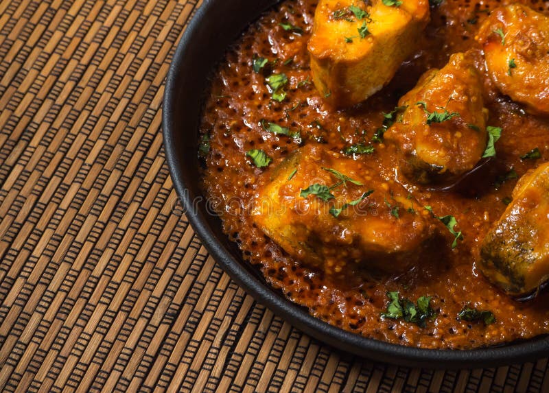 Indian Traditional Fish Curry in Mustard Sauce. Stock Image - Image of ...