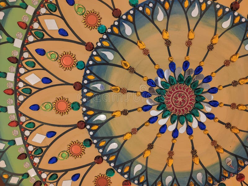 Indian Traditional Floral Pattern Design on Ceiling of a an ...