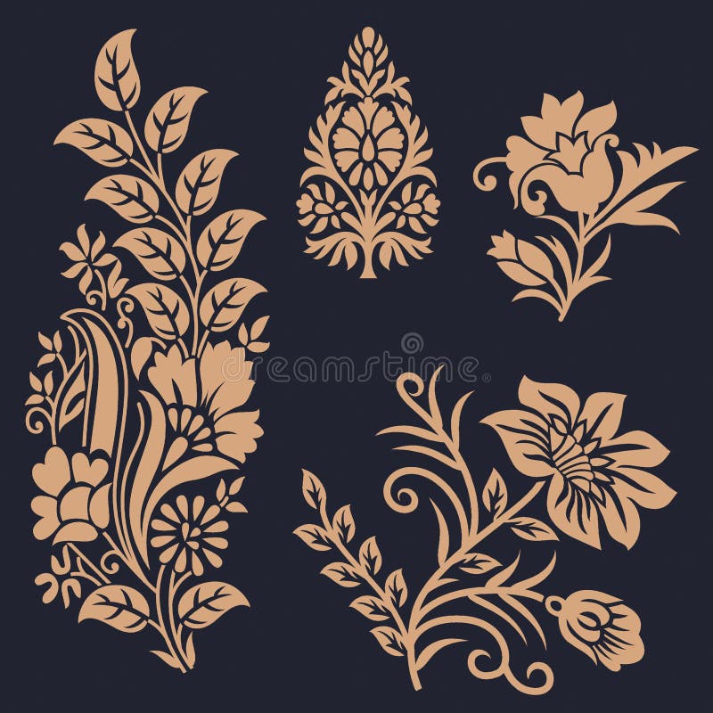 Flower Butti Stock Illustrations – 13 Flower Butti Stock Illustrations ...