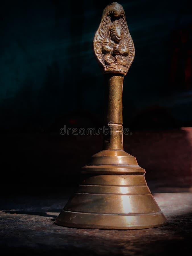 Indian Traditional Hand Bell Stock Image - Image of painting, light ...