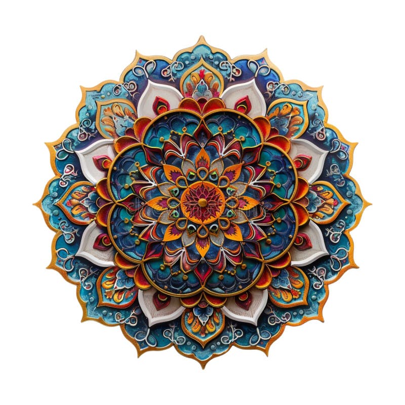 Indian Traditional Mandala Art on Transparent Background - Ai Generated ...