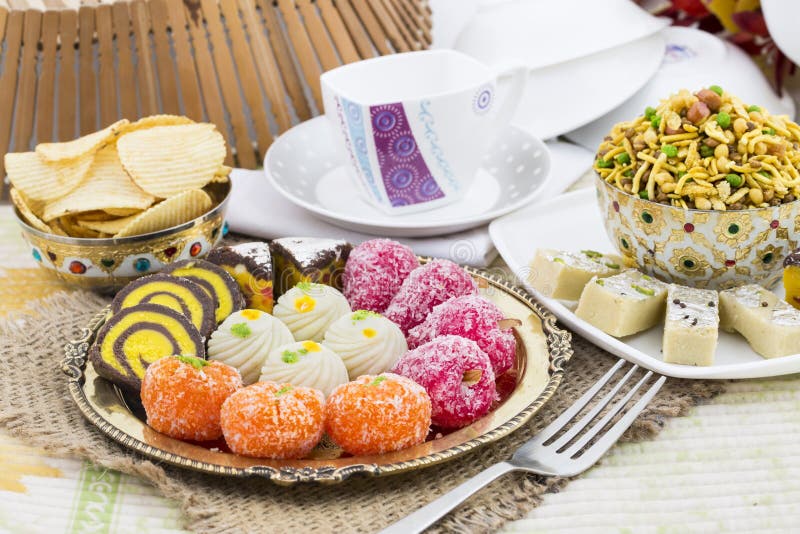 Mix Sweet Food stock image. Image of delicious, laddo - 105489781