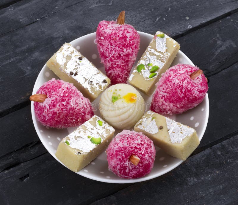 Mix Sweet Food stock image. Image of laddu, indian, dessert - 105490267