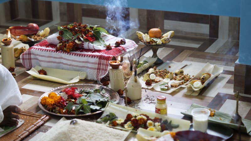 Indian traditional ritual. stock photo. Image of meal - 145428736