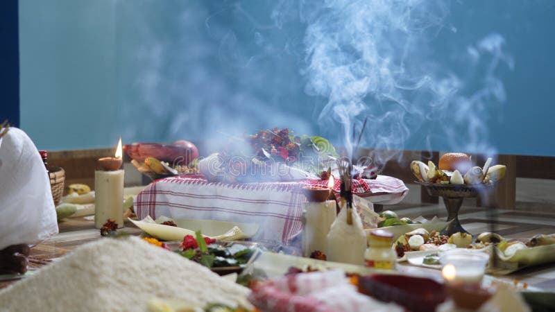 Indian Traditional Ritual & X28;Puja& X29; Stock Photo - Image of ...