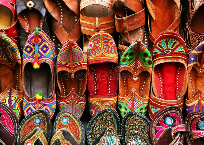 Indian slippers stock photo. Image of market, ethnic - 24793102