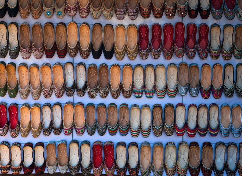 Indian Traditional Slippers Stock Image - Image of foot, rajasthan ...