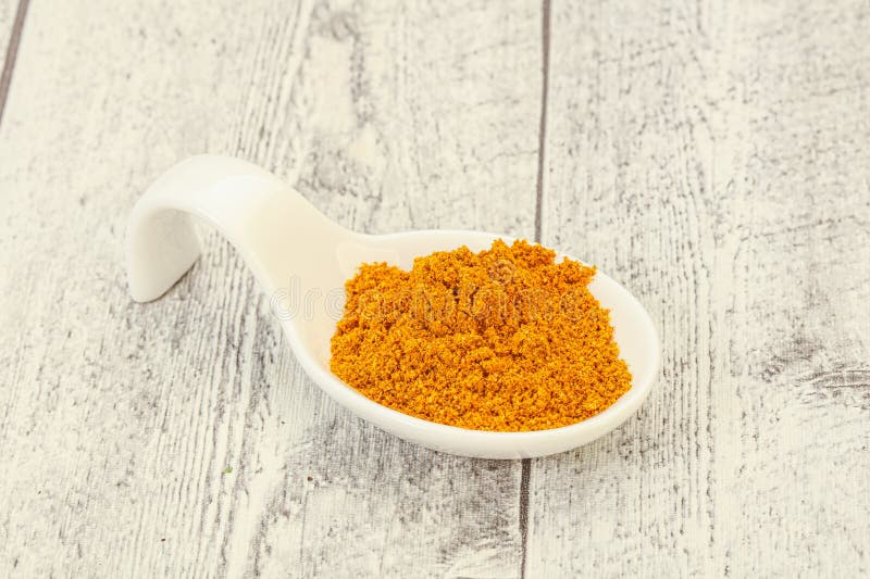 Indian Traditional Spices - Curry Powder Stock Photo - Image of yellow ...