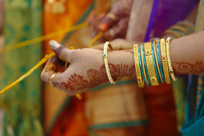 Indian Traditional Wedding: Haldi Ceremony Stock Photo - Image of ...