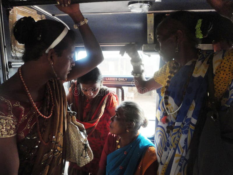 Indian Transgender Person in General Class Train Beg for Money ...