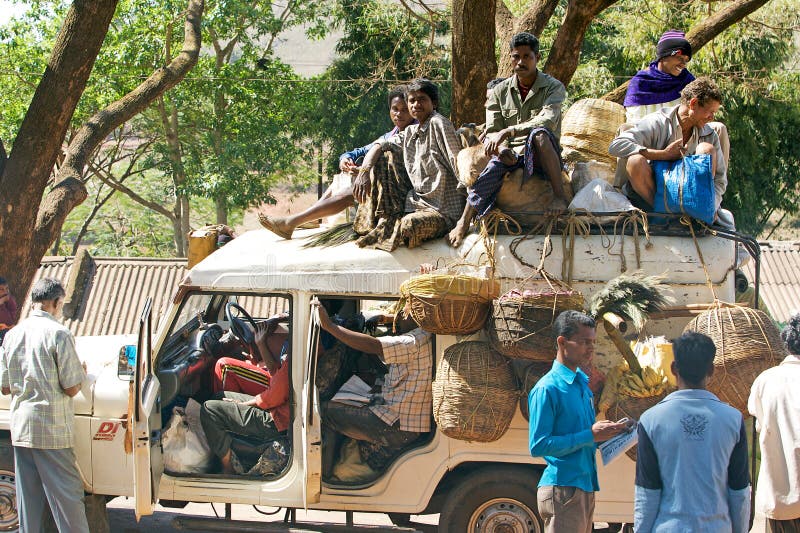 Indian Transportation from the Market Editorial Stock Photo - Image of ...