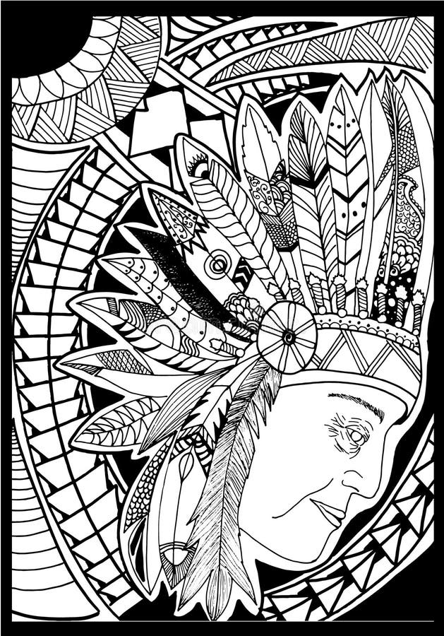 Indian tribal design stock vector. Illustration of tattoo - 70009798