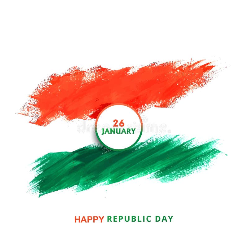 Indian Tricolor Republic Day 26th January Background Stock Vector ...