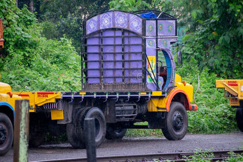 Indian truck called lorry editorial photography. Image of automobile ...