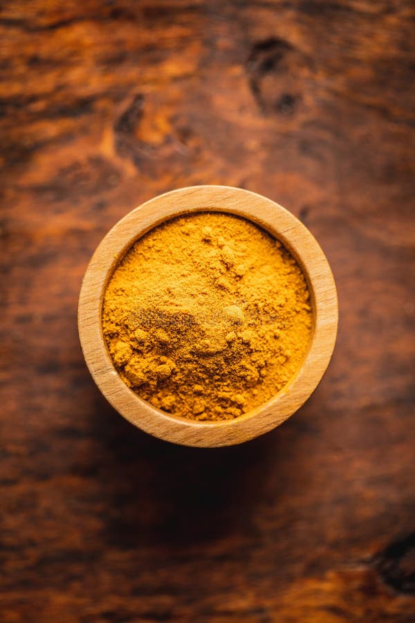 Indian Turmeric Powder and Root. Turmeric Spice Stock Image - Image of ...