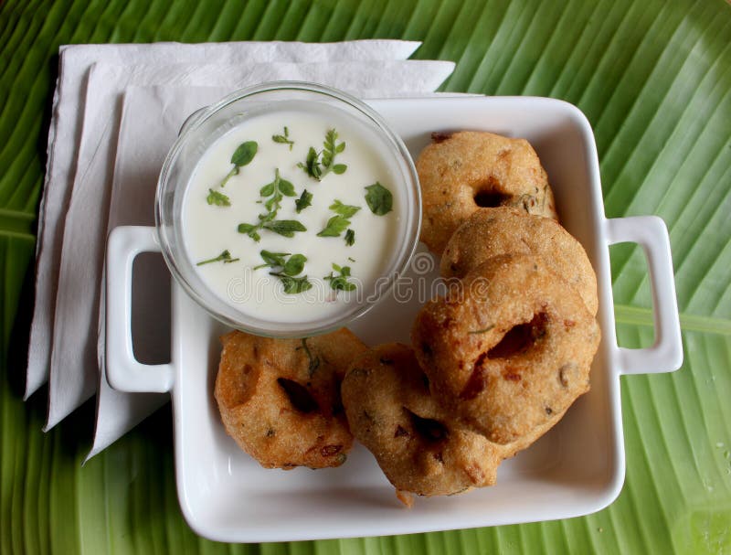 Indian vada stock photo. Image of bitten, donut, fried - 37176392