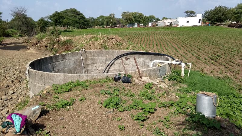 Indian village farm well stock photo. Image of village - 153458320