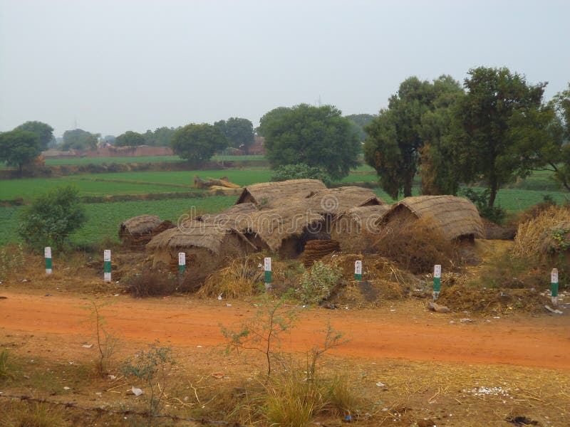 Indian Village Scene stock image. Image of india, cluster - 48036017