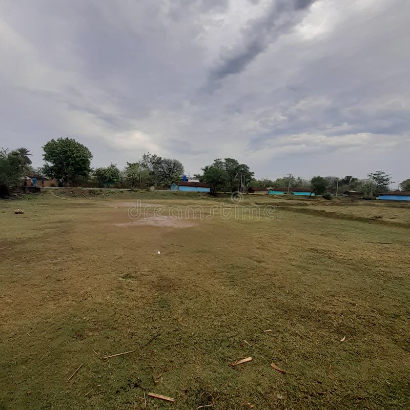 Indian Village Scene after Rain Stock Image - Image of rain, indian ...